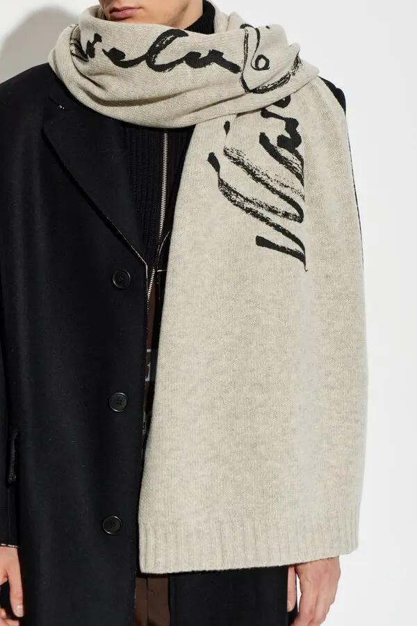 MAISON MARGIELA Wool Scarf With Logo