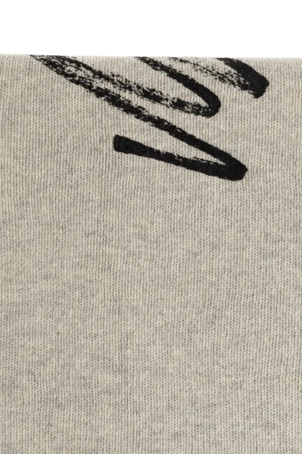 MAISON MARGIELA Wool Scarf With Logo