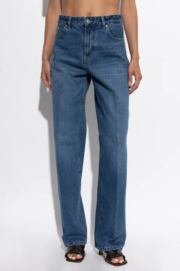 Victoria Beckham Straight Leg High Waisted Jeans