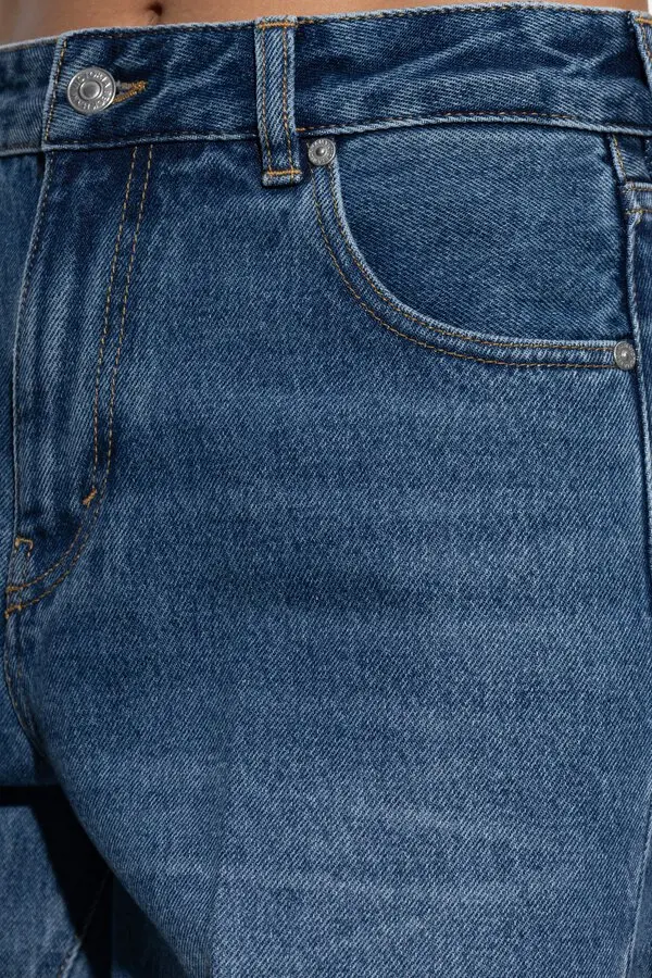 Victoria Beckham Straight Leg High Waisted Jeans