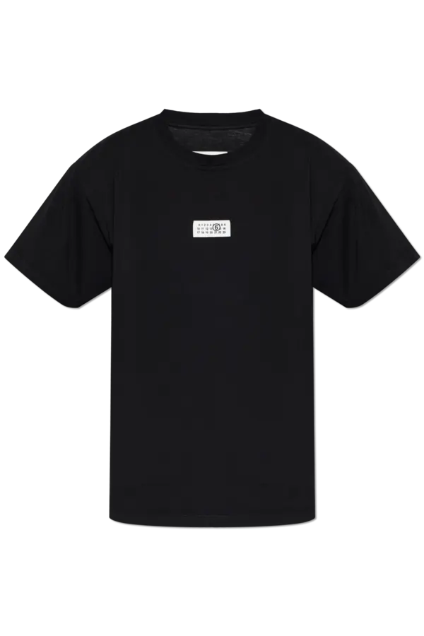 MAISON MARGIELA T-shirt With Logo Patch - Black