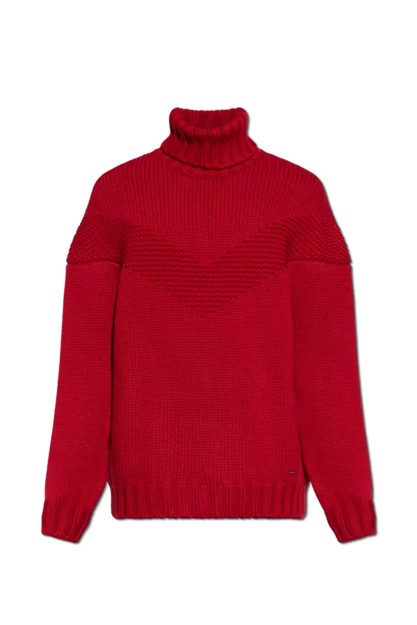 Dsquared2 Wool Turtleneck - Red