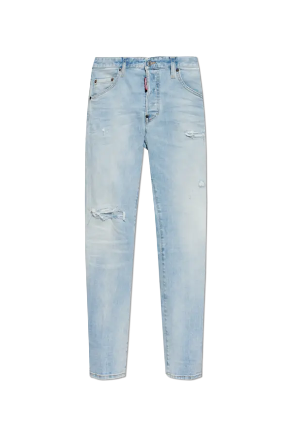 Dsquared2 Skater Jeans In Light Wash - Blue
