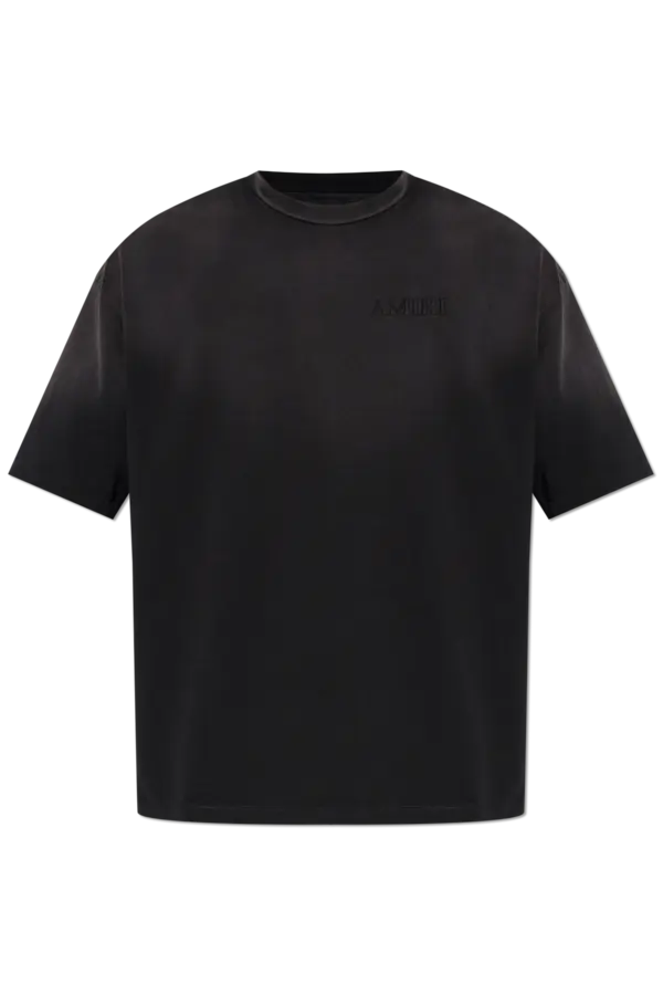 Amiri T-shirt With A Colorful Print On The Back - Black
