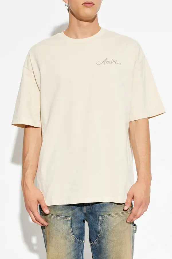 Amiri T-shirt With A Colorful Print On The Back