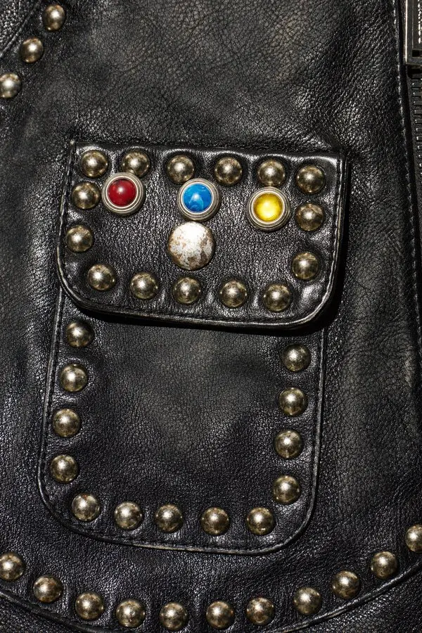 Dsquared2 Leather Jacket With A Vintage Effect