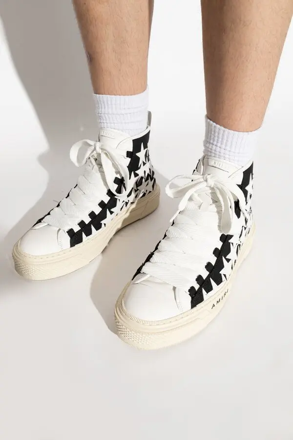 Amiri Stars Cour Hi" High Top Sneakers - Black