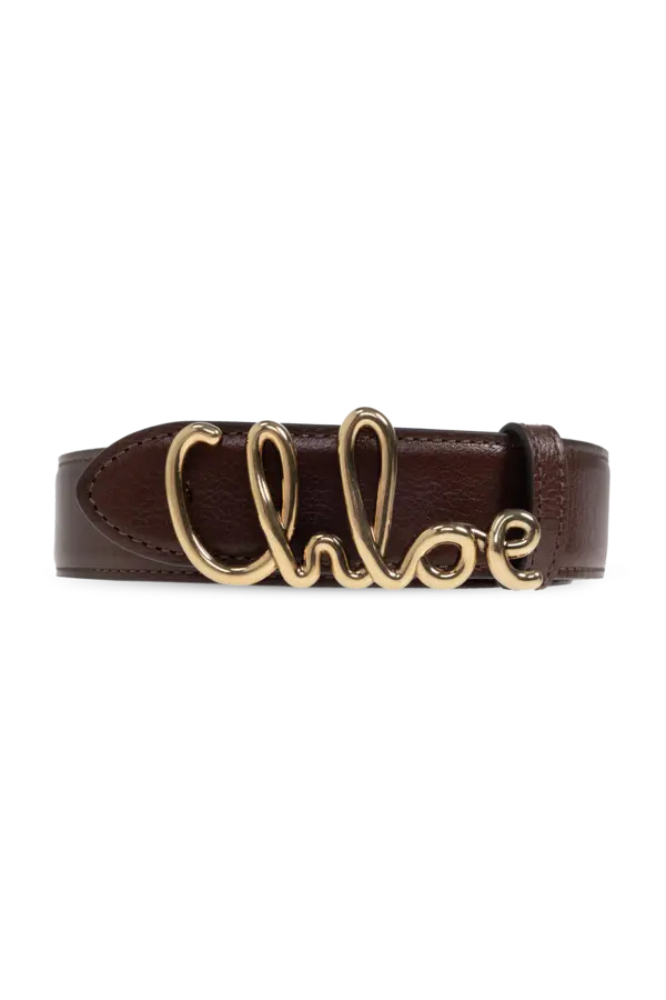 Chloé Leather Belt - Brown
