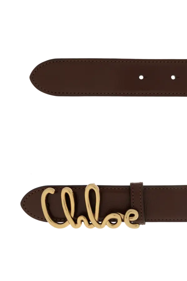 Chloé Leather Belt - Brown