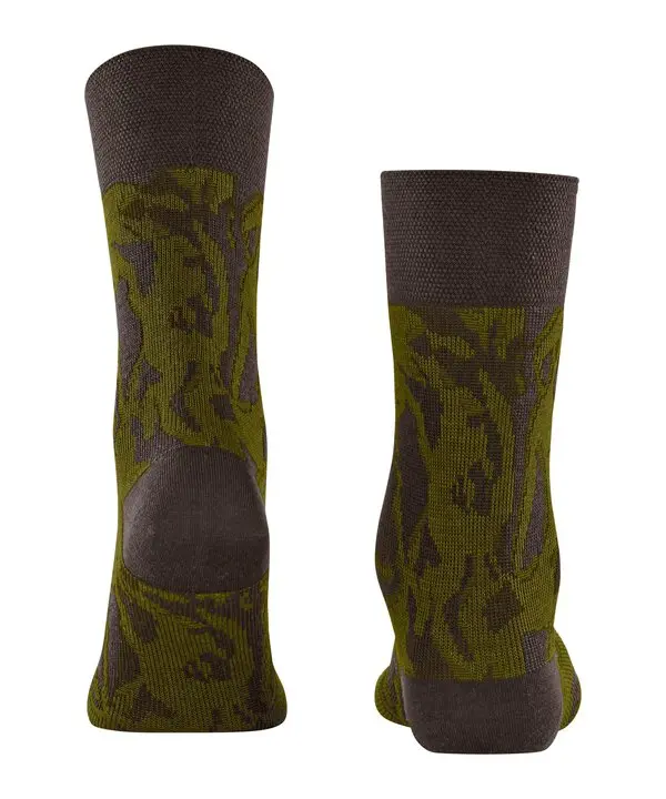 Falke Sensitive Tree Side Crew Socks With Camouflage Pattern
