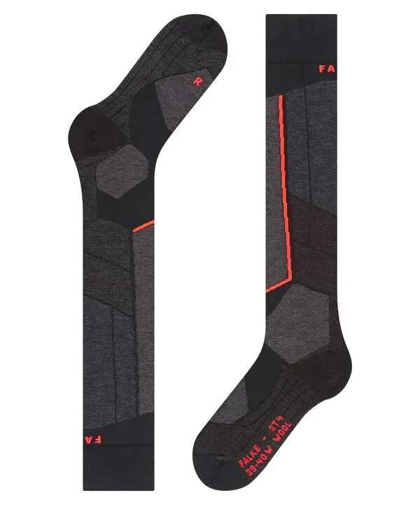 Falke St4 Wool Ski Touring Socks - Black