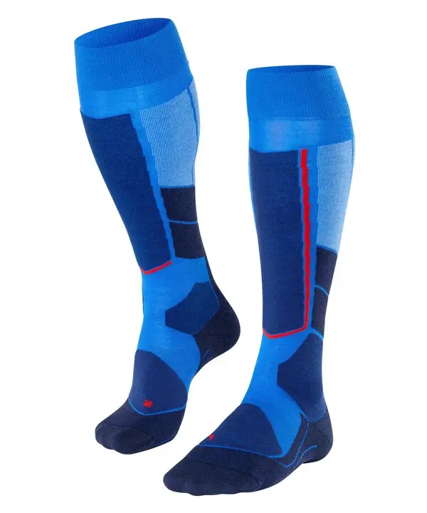 Falke St4 Wool Skiing Knee-high Socks - Blue