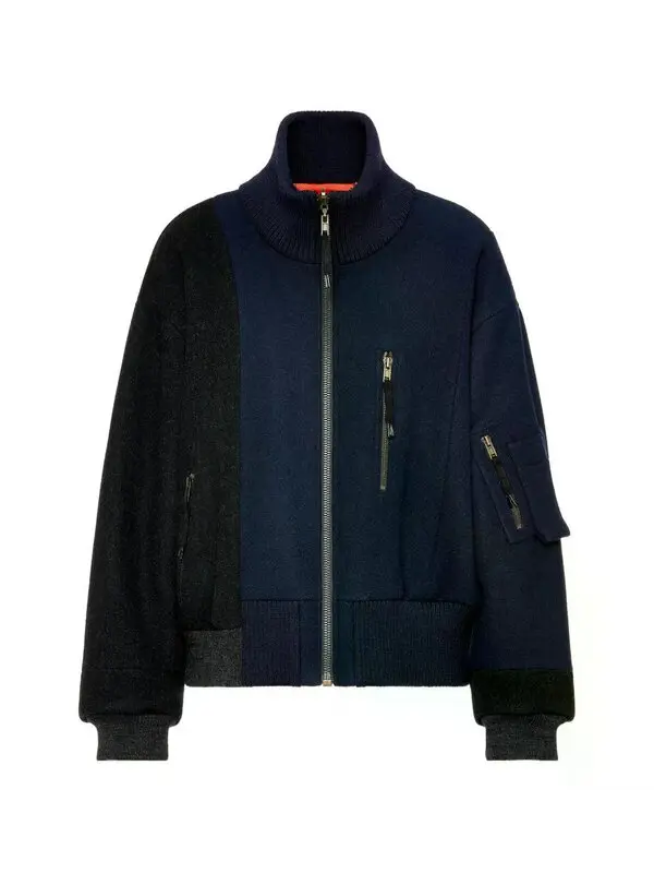 MAISON MARGIELA Spliced Bomber Jacket - Blue