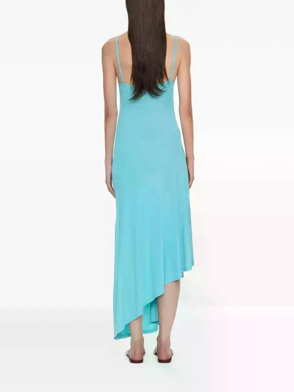 Christopher Esber Paisley-lace Ribbed Asymmetric Dress