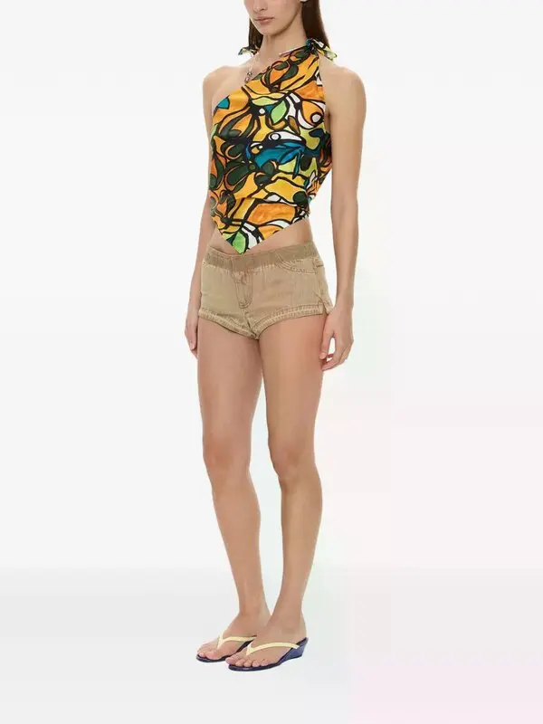 Christopher Esber Tropic Nouveau Scarf-tie Top