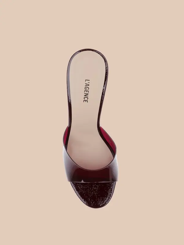L'Agence Avery Sculpted Stiletto Mule - Wine