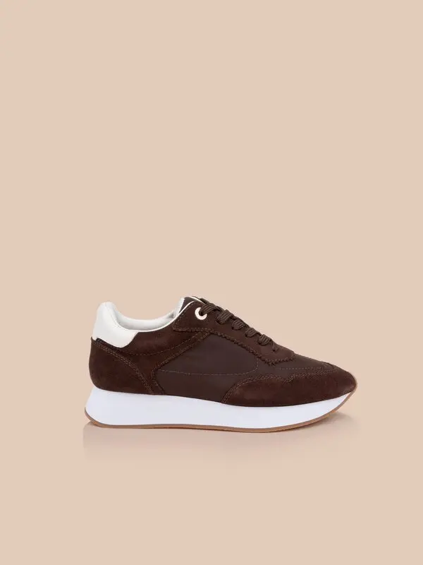 L'Agence Deepa Platform Sneaker - Chocolate