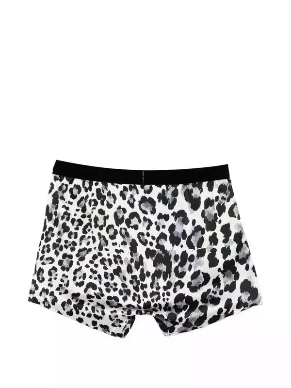 TOM FORD Leopard-print Silk-blend Boxers