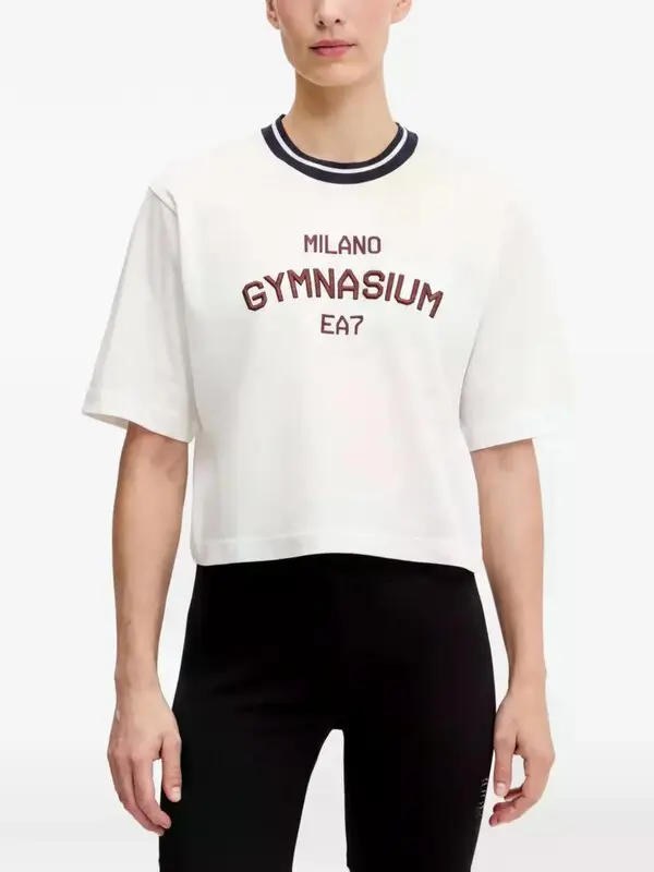 EA7 Cropped T-shirt - White