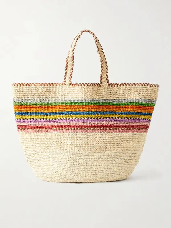LEMLEM Mira Striped Raffia Tote - Multi