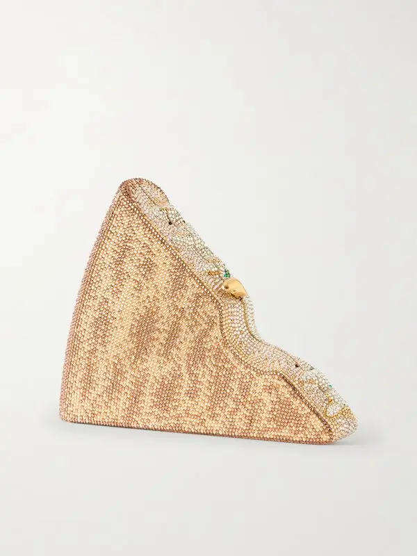 Judith Leiber Crystal Pizza Slice Clutch