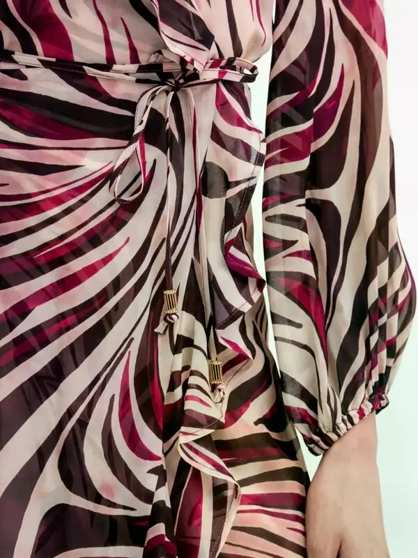 TWINSET Ruffled Wrap Dress