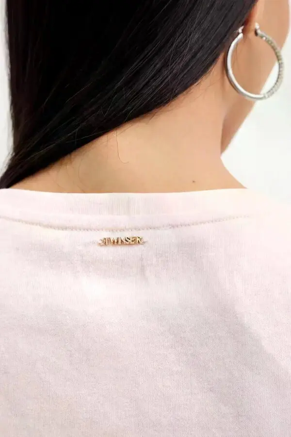 TWINSET Lace Trim T-shirt