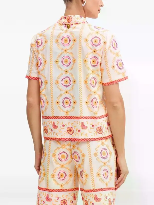 TWINSET Embroidered Floral Shirt