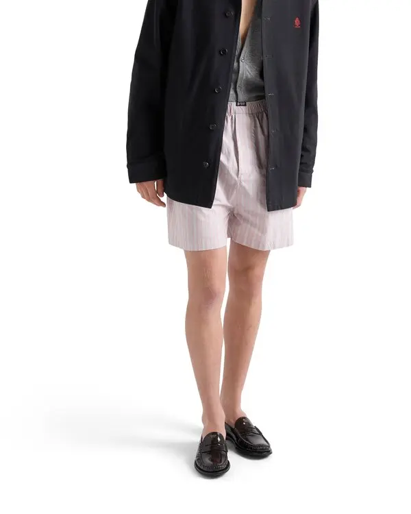 Prada Brushed Leather Loafers - Brown