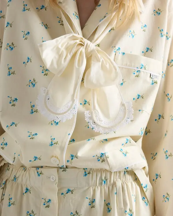 Prada Bouquet Print Old Canvas Shirt