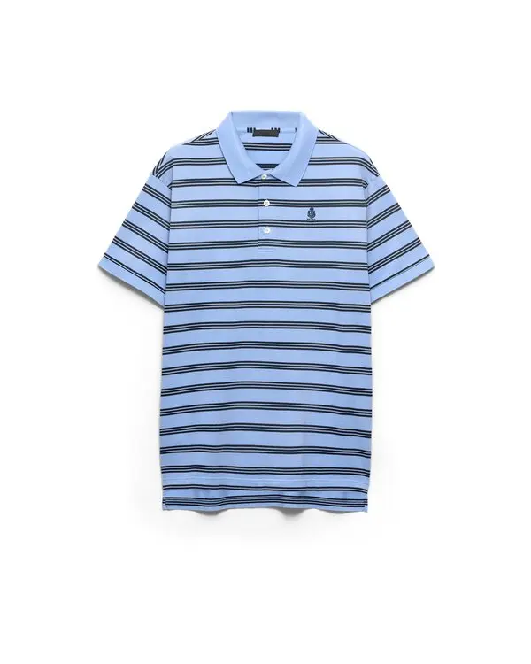 Prada Garment-dyed Cotton Polo Shirt - Light Blue