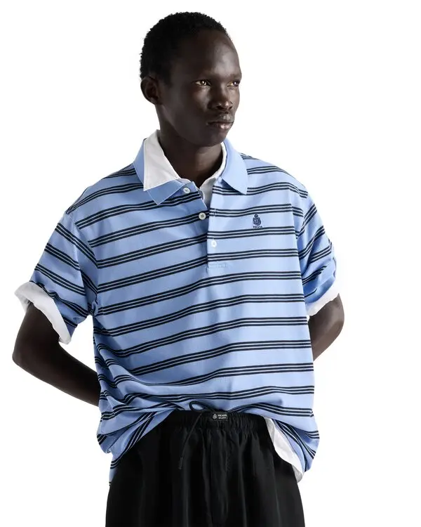 Prada Garment-dyed Cotton Polo Hirt