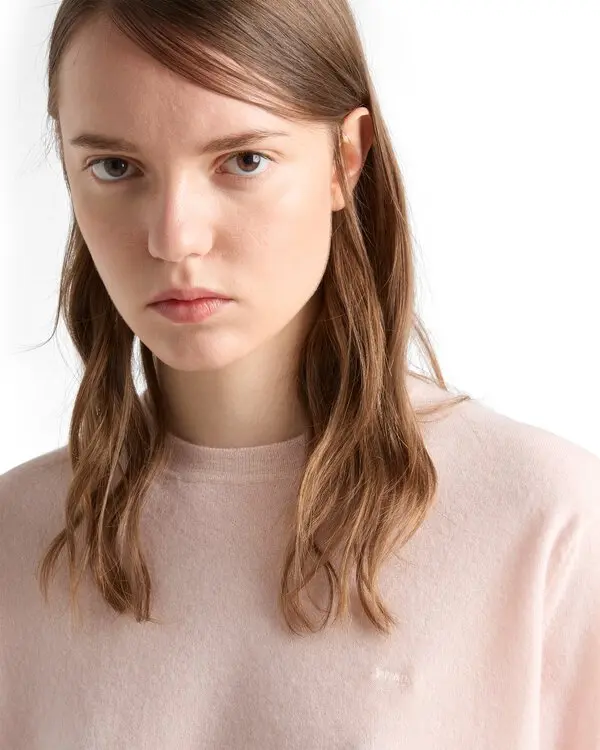 Prada Short-sleeved Cashmere T-shirt