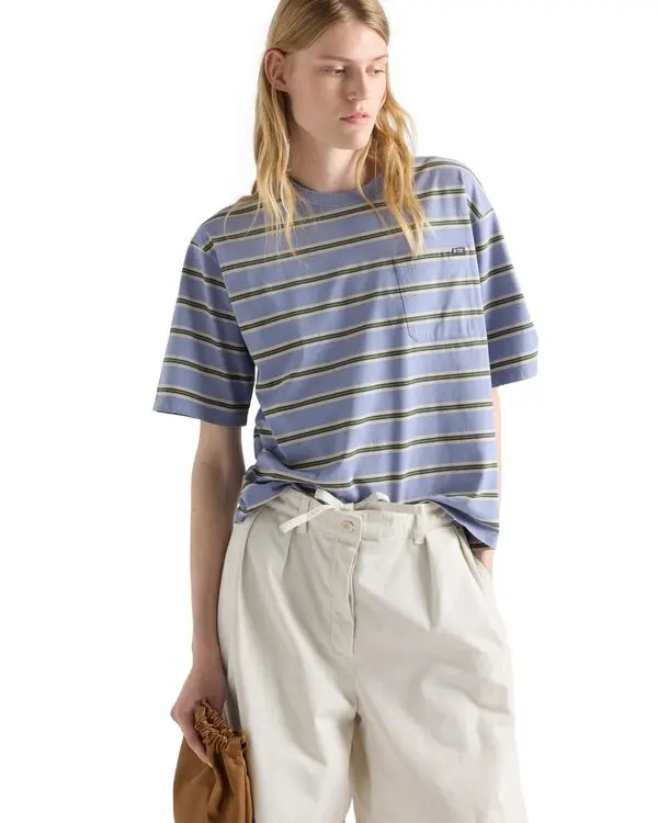 Prada Striped Cotton Jersey T-shirt