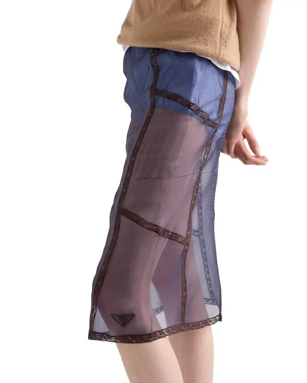 Prada Organza Intarsia Underskirt