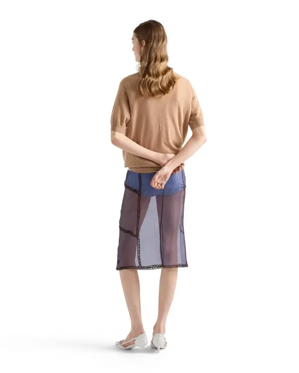 Prada Organza Intarsia Underskirt