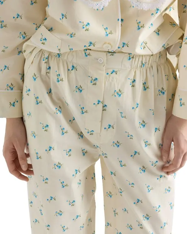 Prada Floral Print Old Canvas Pants