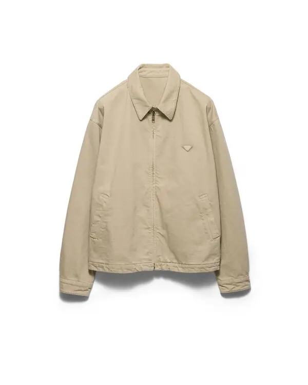 Prada Old Denim Blouson Jacket - Neutral