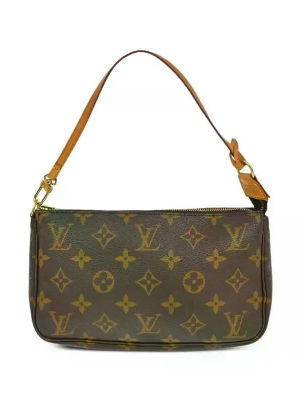 LOUIS VUITTON Monogram Pochette Accessoires Handbag - Brown
