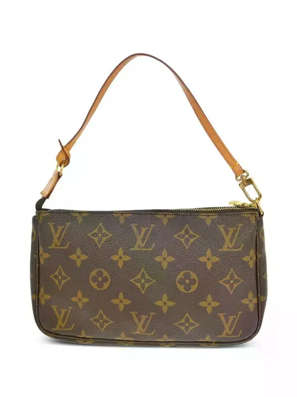 LOUIS VUITTON Monogram Pochette Accessoires Handbag - Brown
