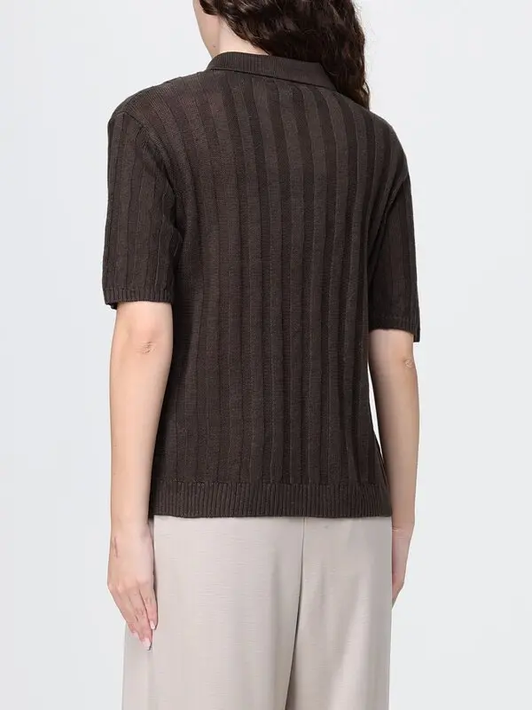 Max Mara Knit Polo Shirt - Dark