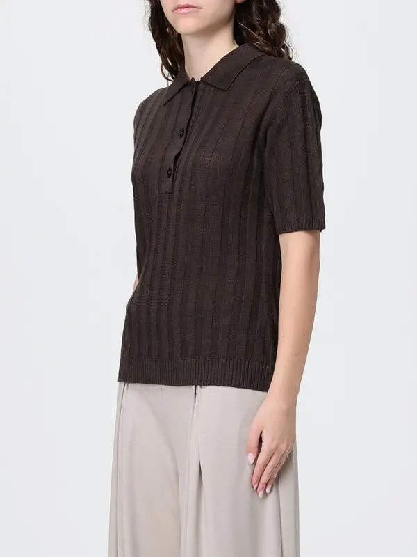 Max Mara Knit Polo Shirt - Dark