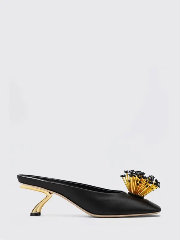 FERRAGAMO Embellished High Heel Mules