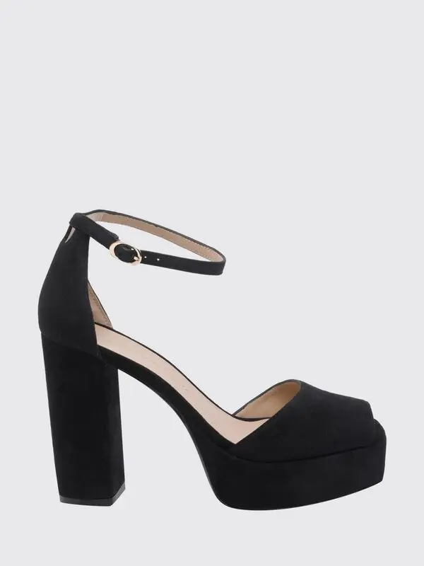 STUART WEITZMAN Heeled Platform Sandals - Black