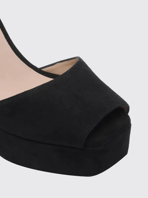 STUART WEITZMAN Heeled Platform Sandals - Black
