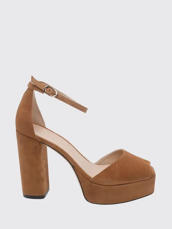STUART WEITZMAN Heeled Platform Sandals - Brown
