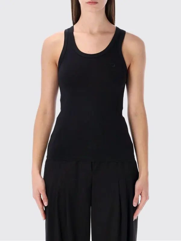 Coperni Ribbed Tank Top - Black
