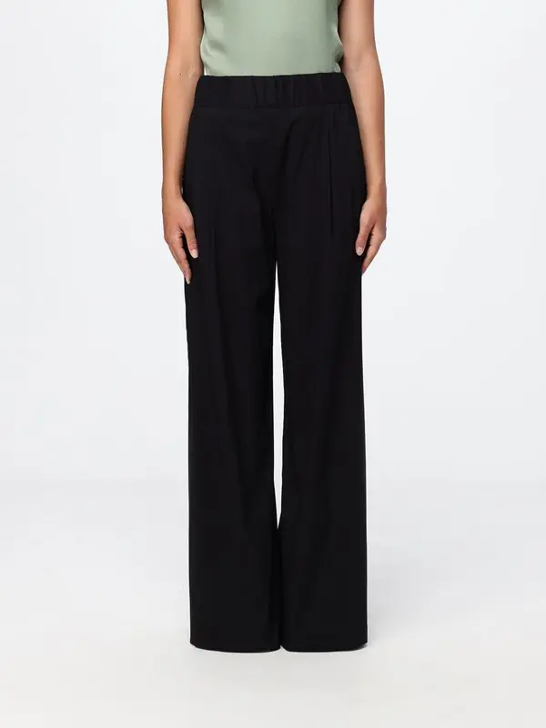 SEMICOUTURE Palazzo Trousers - Black
