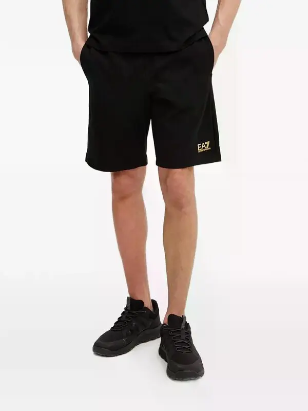 EA7 Logo Print Shorts