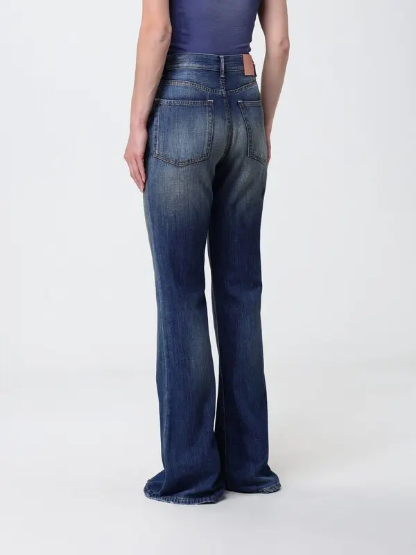 Acne Studios Flared Jeans With Graphic Print